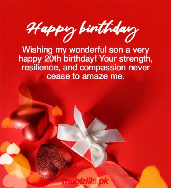 Best Happy 20th Birthday Wishes for Son with Images